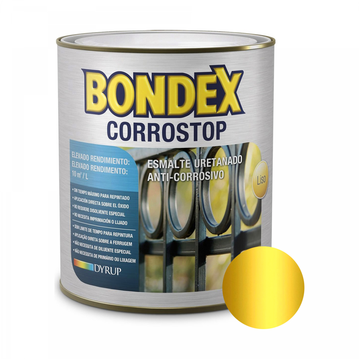 Bondex Corrostop Esmalte Anticorrosivo Liso 250ml - 219C048 - Ovarmat