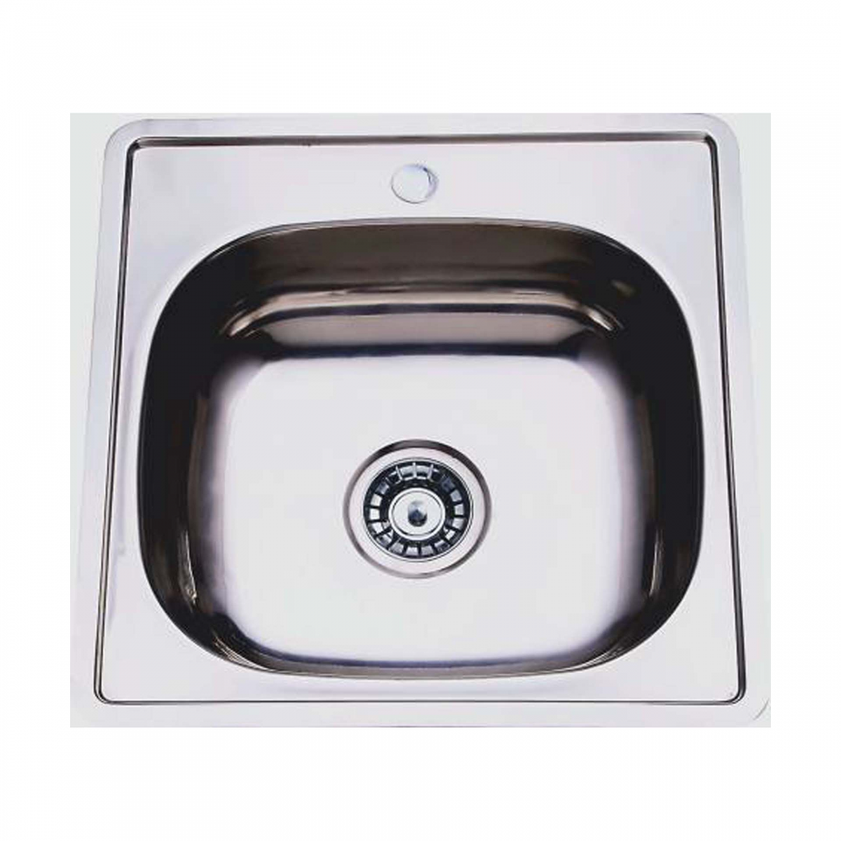 Lava-Louça Eco 1 Cuba 480x480x180mm Inox Banka - 1210050 | Ovarmat