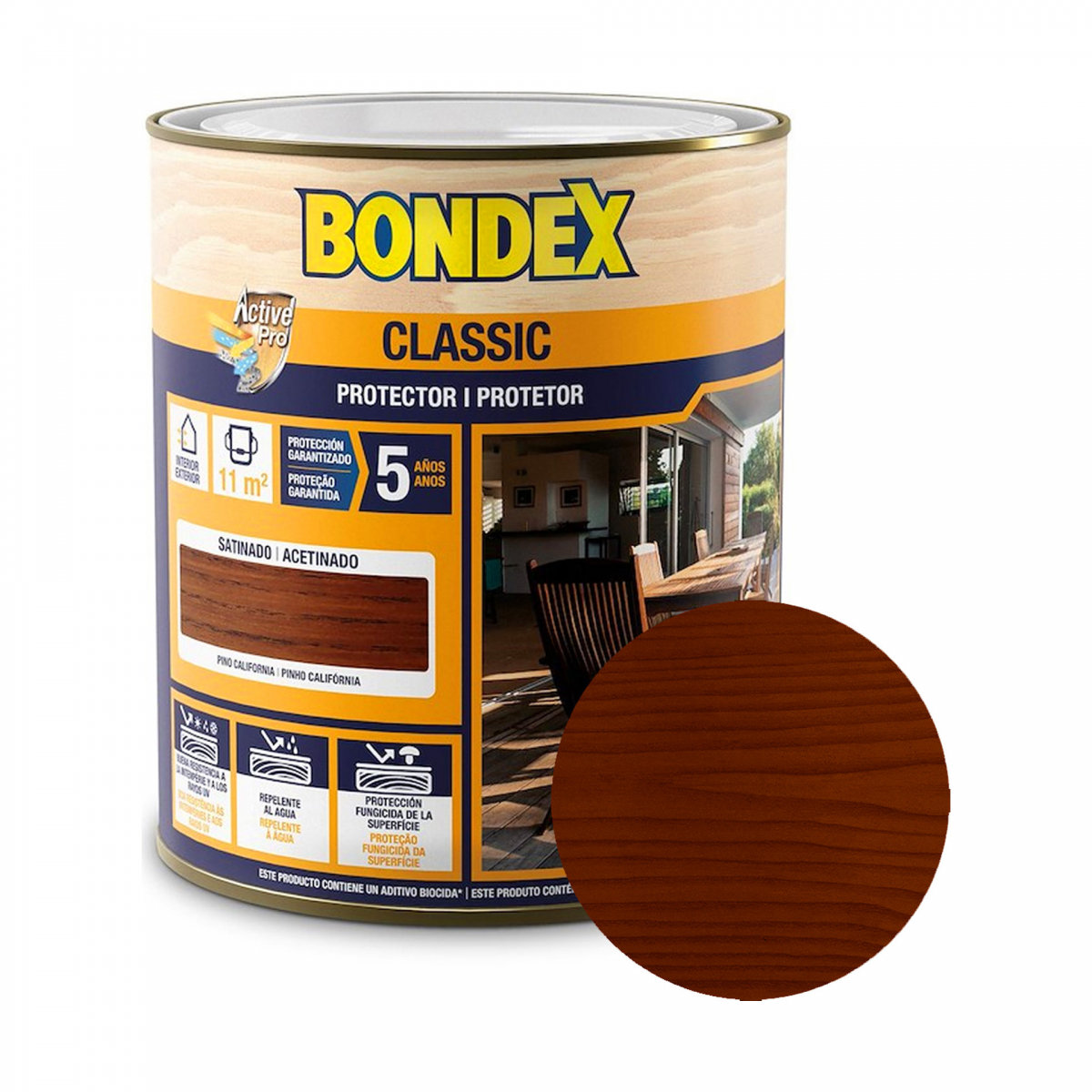 Bondex Classic Protetor Madeira Acetinado 750ml - 261C141 | Ovarmat