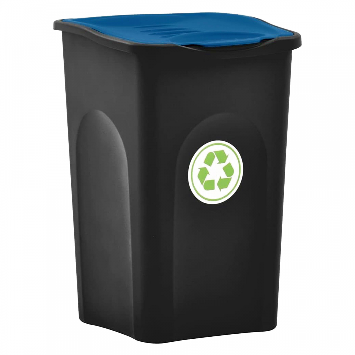 Ecoponto Reciclagem Com Tampa Azul - 50L - 1216118 | Ovarmat
