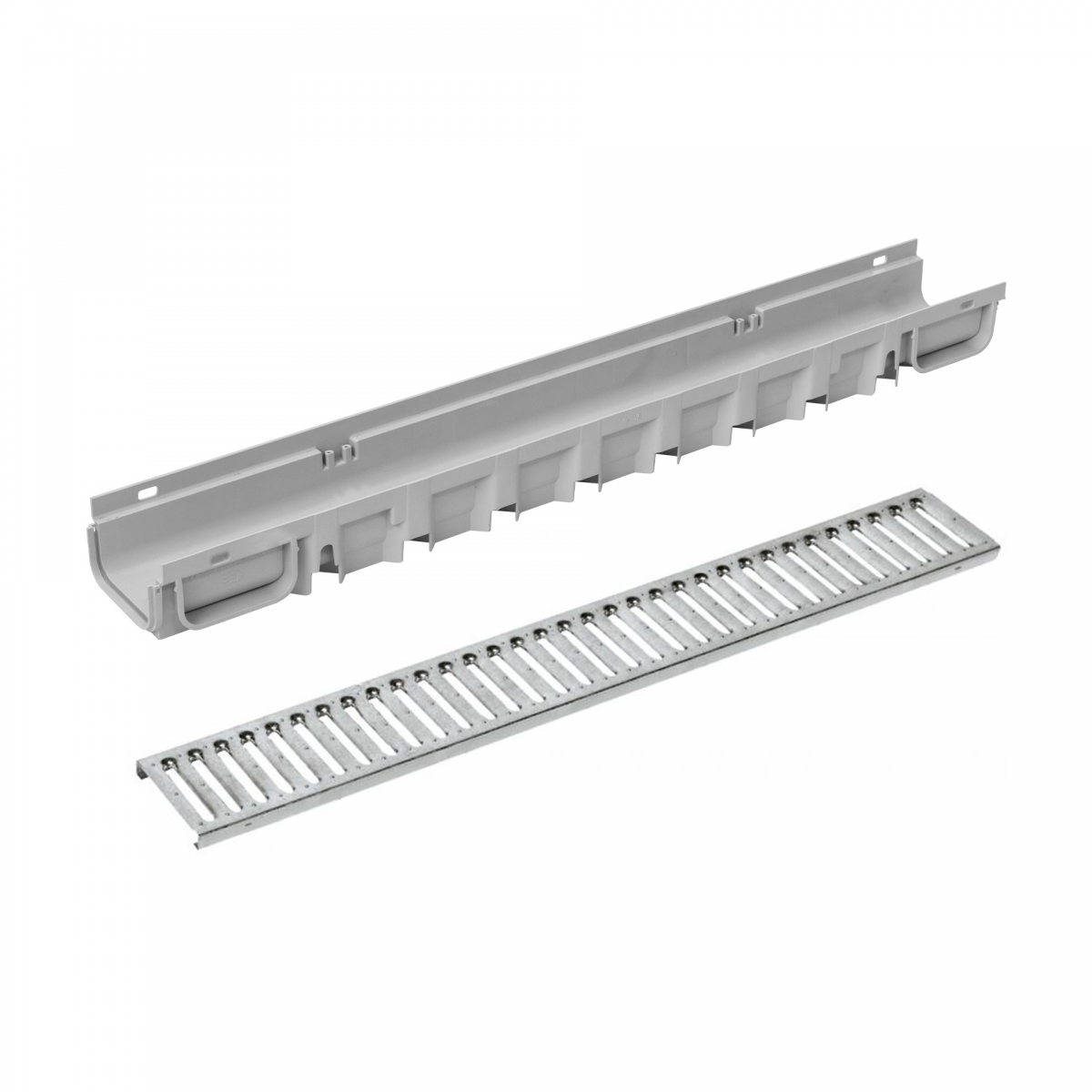 Canalete com Grelha Estampada Chapa Galvanizada A15 - 1207246 | Ovarmat