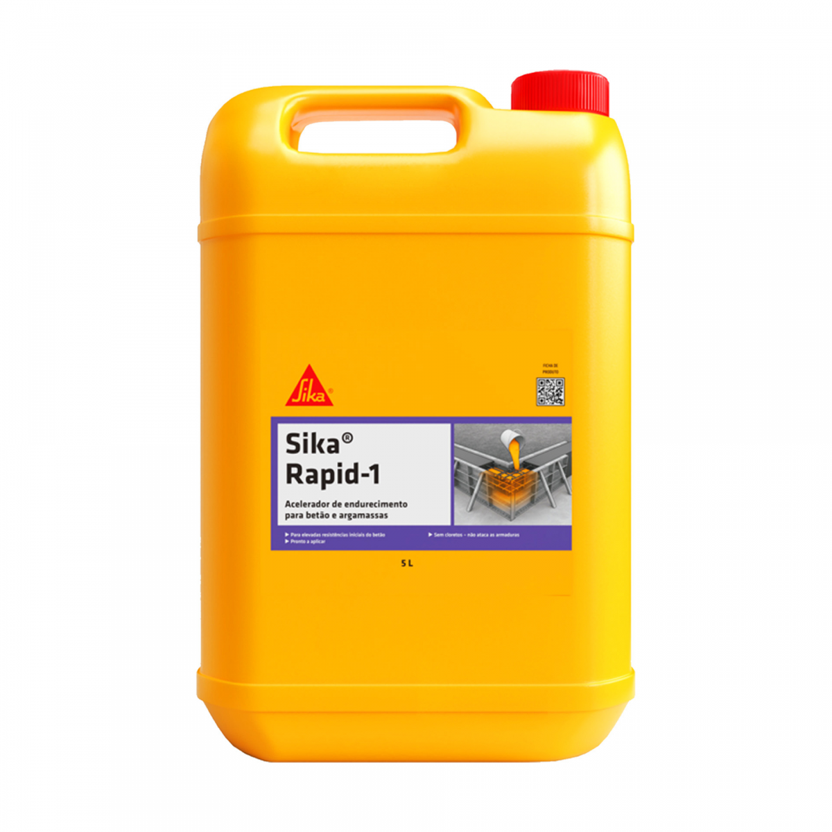 Acelerador Presa Sika Rapid 1 5L - 1198648 - Ovarmat