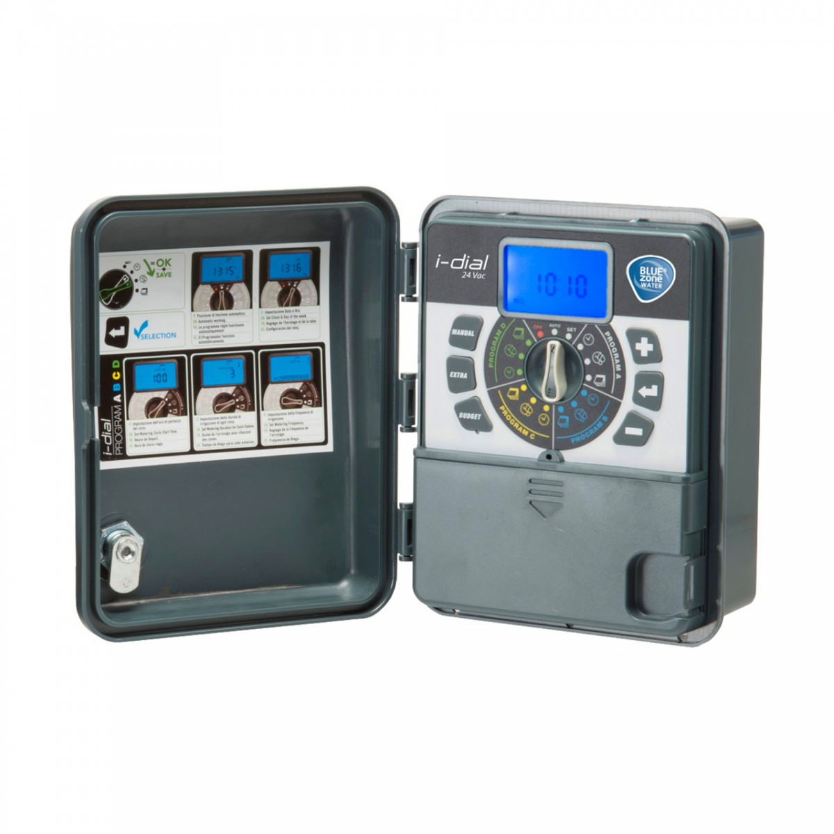 Programador de Rega 6 Estações Exterior I-Dial 24V Digital BZW ...