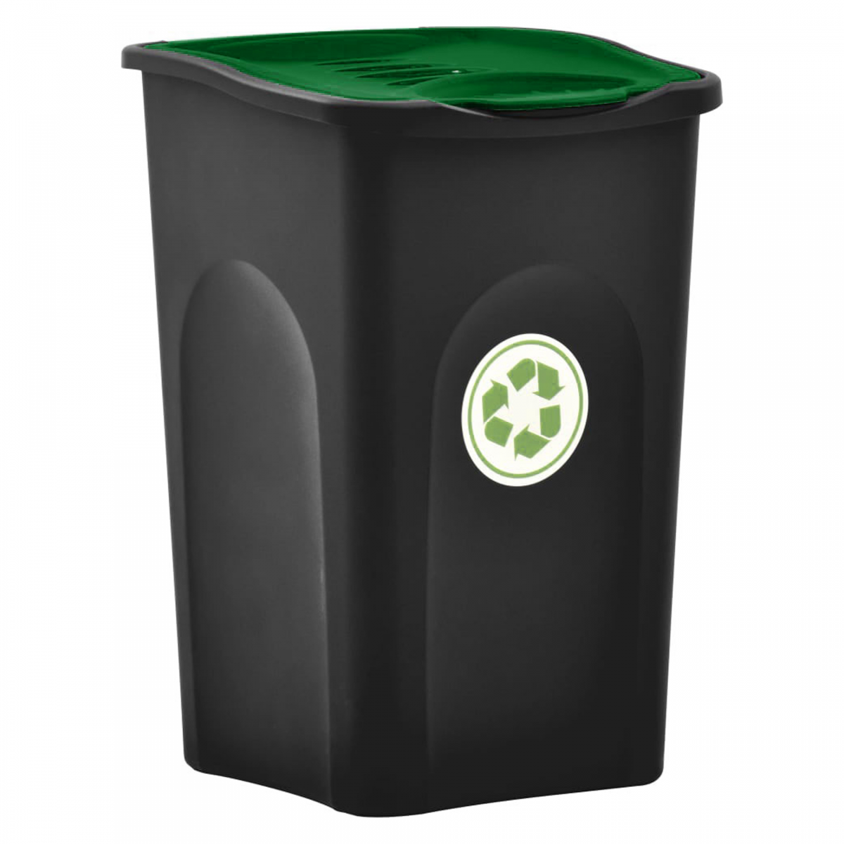 Ecoponto Reciclagem Com Tampa Verde 50L - 1216117 | Ovarmat