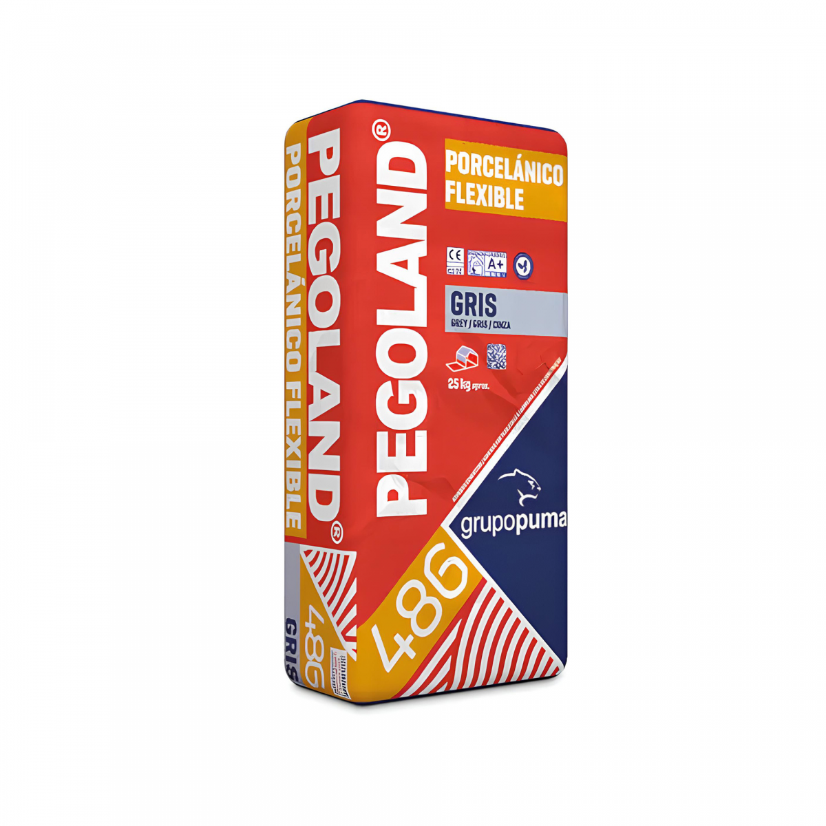 Cimento Cola Pegoland Porcelânico Flexível C2TE Cinza 25Kg Puma ...