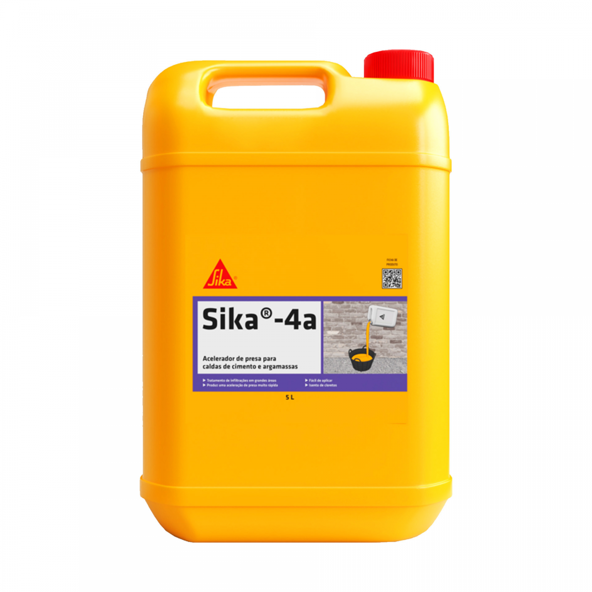 Acelerador Presa Sika 4A Rapid 5L - 1198647 | Ovarmat