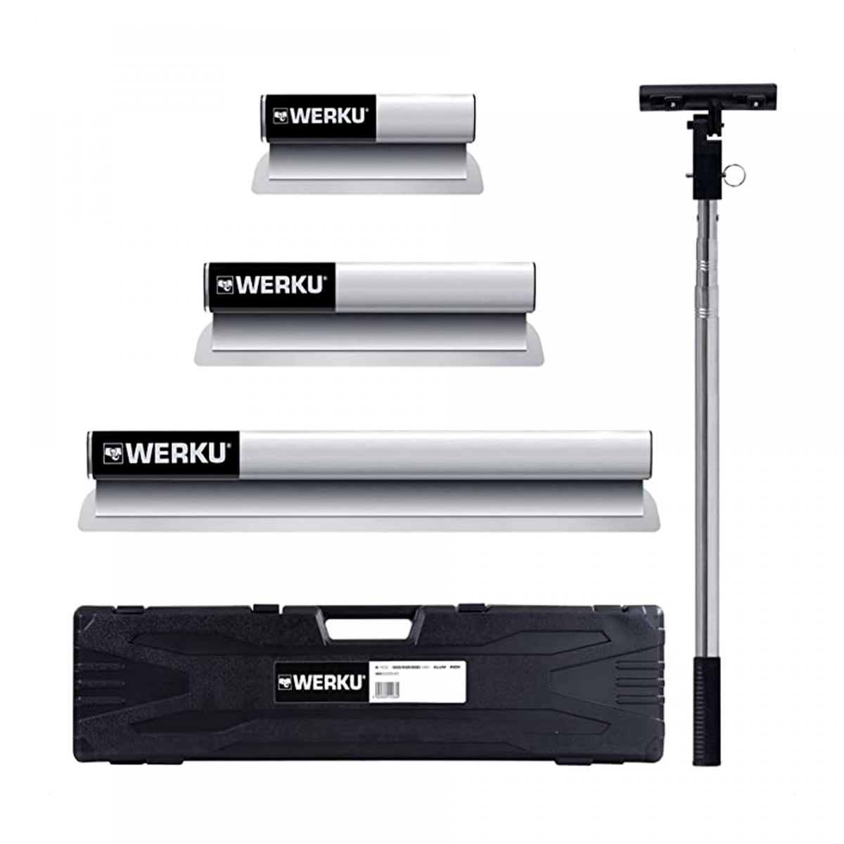 Kit Espátulas Inox com Cabo Telescópico Werku - 1212016 | Ovarmat