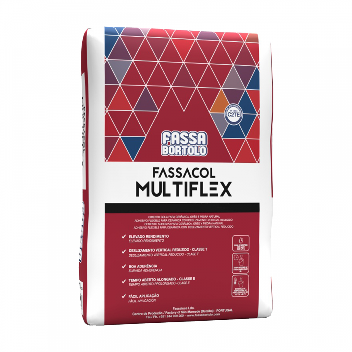 Cimento Cola Fassacol Multiflex Cinza 25Kg Fassa - 806C026 - Ovarmat